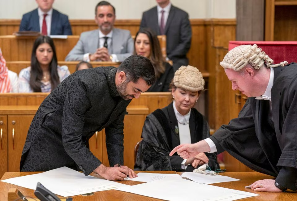 Humza Yousaf sworn in as Scotland’s first Muslim leader. Who’s he ...